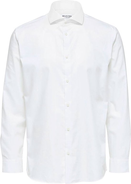 Selected Ethan Cut Away Slim Lange Mouwen Overhemd Wit L Man | bol