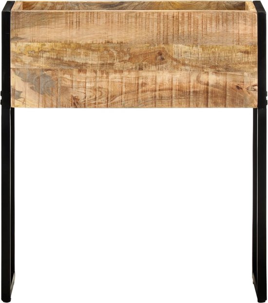 vidaXL - Plantenbak - 60x20x68 - cm - ruw - mangohout | bol