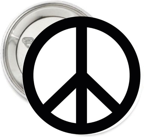 Vredes button Black and White - button - vrede - peace - badge - ban de ...