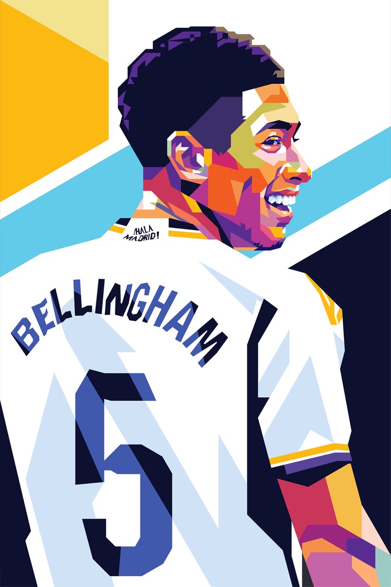 Jude Bellingham Poster | Voetbal Poster | Pop Art Poster | Real Madrid ...