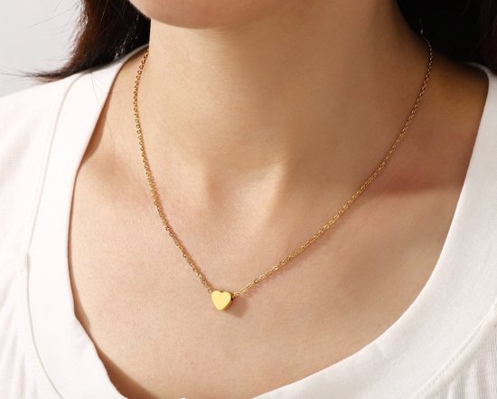 Hartjes ketting dames en meisjes - Halsketting met hartje ...