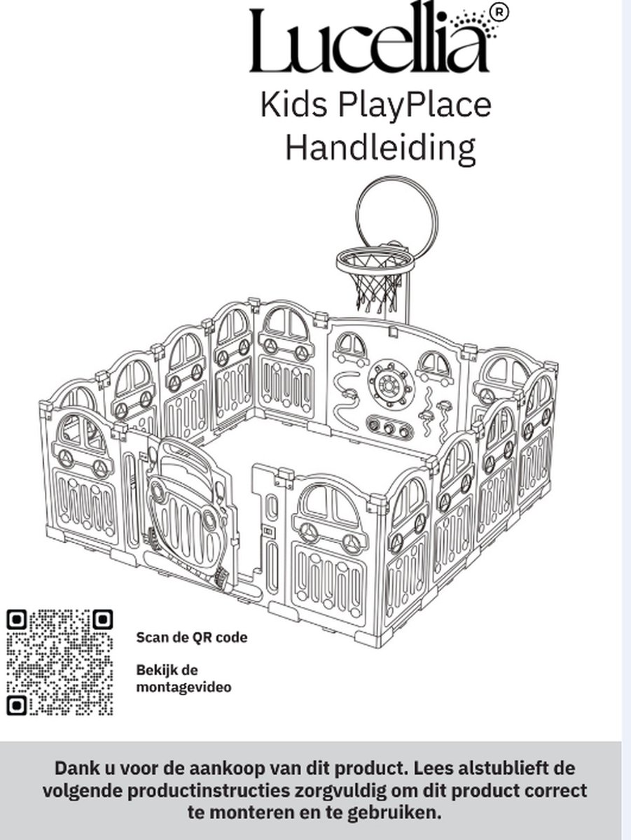 Lucellia grondbox – Inklapbare box – Met speelmat - Aquamarijn ...