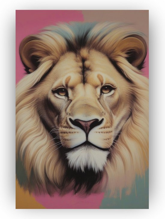Andy Warhol leeuw - Poster leeuw - Leeuwen posters - Warhol poster ...