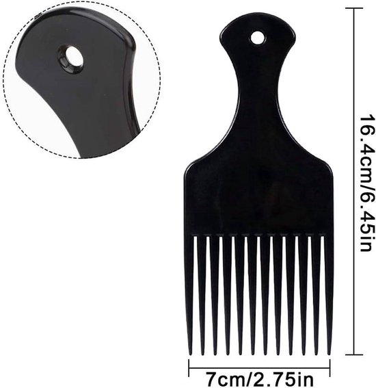 Jumada's - Kam je haar met de Hair Mode Afro Kam - Kam wijde tanden - Krullenkam | bol