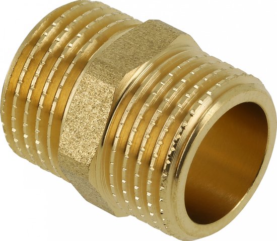 Bonfix Dubbele nippel 1/2inch buitendraad RR | bol