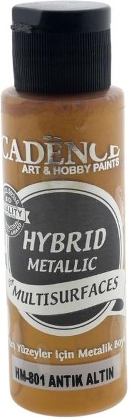 Cadence Hybrid Acrylverf Metallic 70 ml Antique Gold | bol
