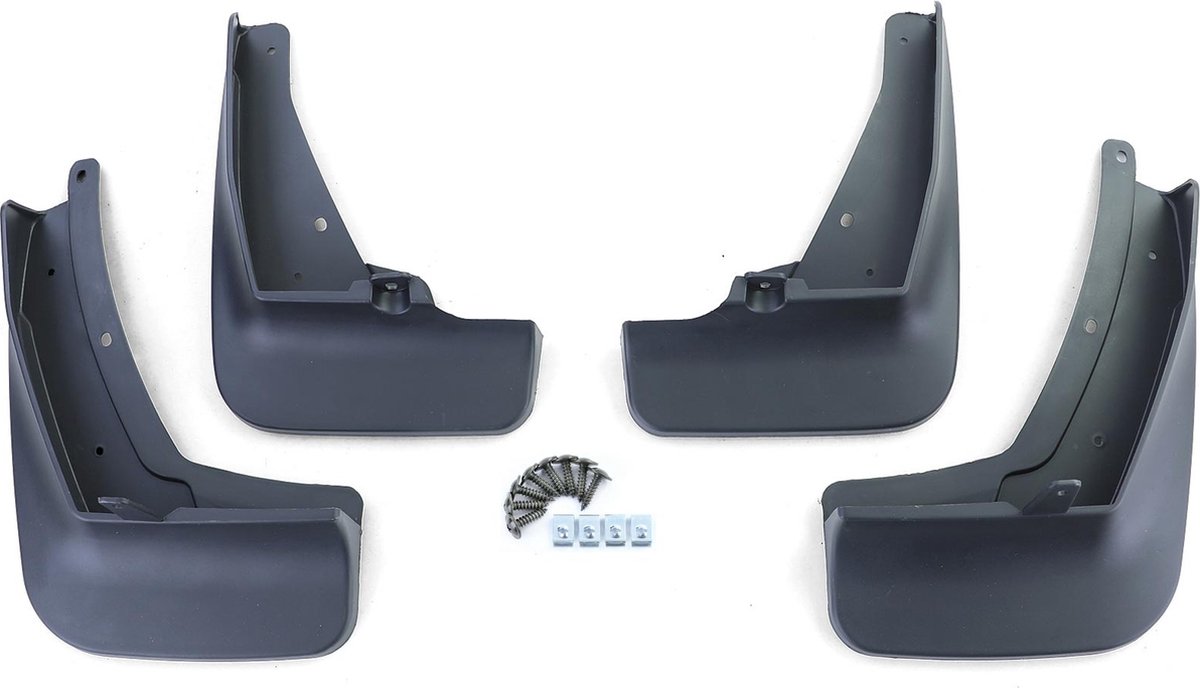 Spatlappen - voor VW Tiguan X vanaf 2020 - 4-delig - voor en achter - zwart | bol