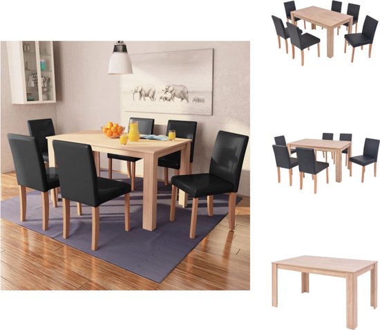 vidaXL Eetkamer Set - Eetkamer Sets - Eetkamerset - Eetkamersets - Eettafel met... | bol