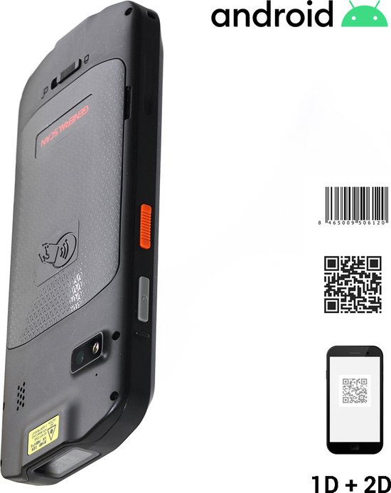 Generalscan T52-P3S GSM - Mobiele barcode scanner - PDA - Android 12 | bol