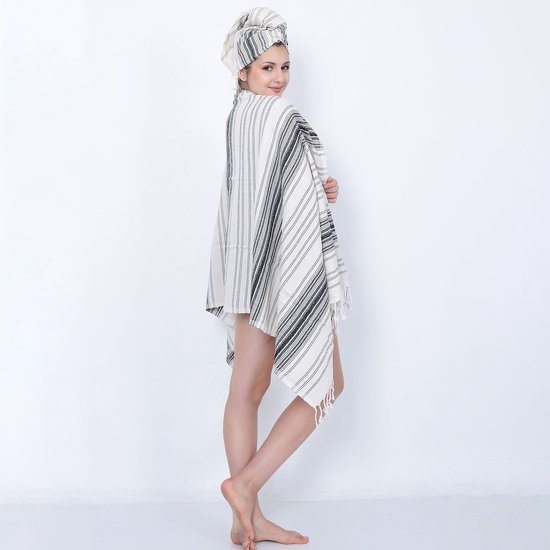 Cancun Waves Turkse Baddoek 90 x 190 cm, 100% Katoen, Hamamdoek ...