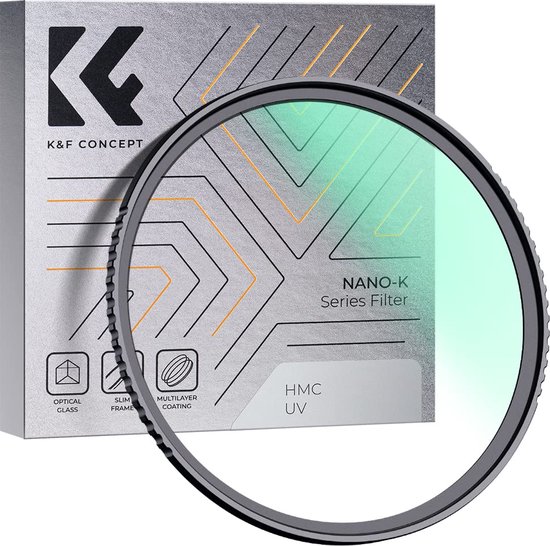 K&F Concept 52mm UV filter Nano-K HMC slim | bol
