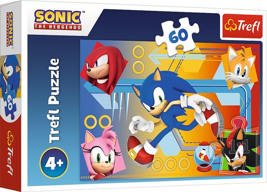 Trefl - Puzzles - "60" - Sonic in action / SEGA Sonic The Hedgehog | bol