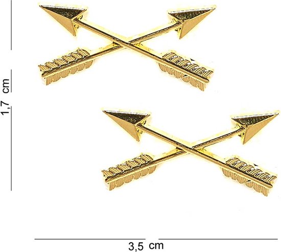 Embleem metaal Crossed arrows pin | bol