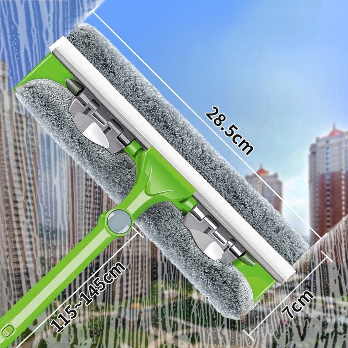 Velox Ramenwasser - Telescopische Raamwisser - Raam Stofzuiger ...