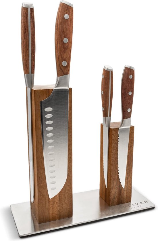 Magnetisch messenblok zonder messen, voor 8 keukenmessen, messenhouder ...