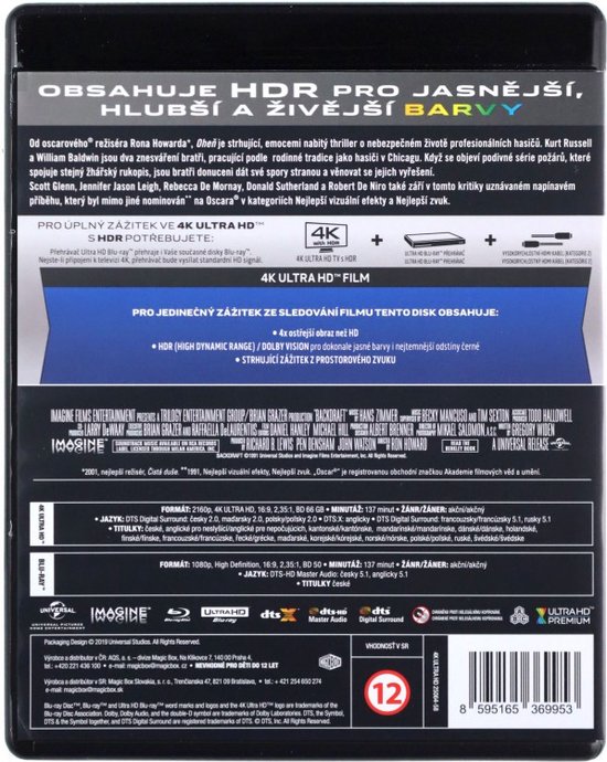 Backdraft [Blu-Ray 4K]+[Blu-Ray], Donald Sutherland | Dvd's | bol