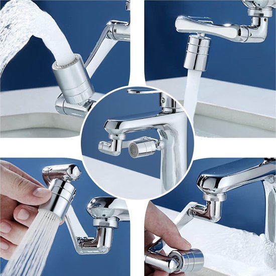 Draaibare waterkraan -Kraanbeluchter voor keuken en badkamer ...