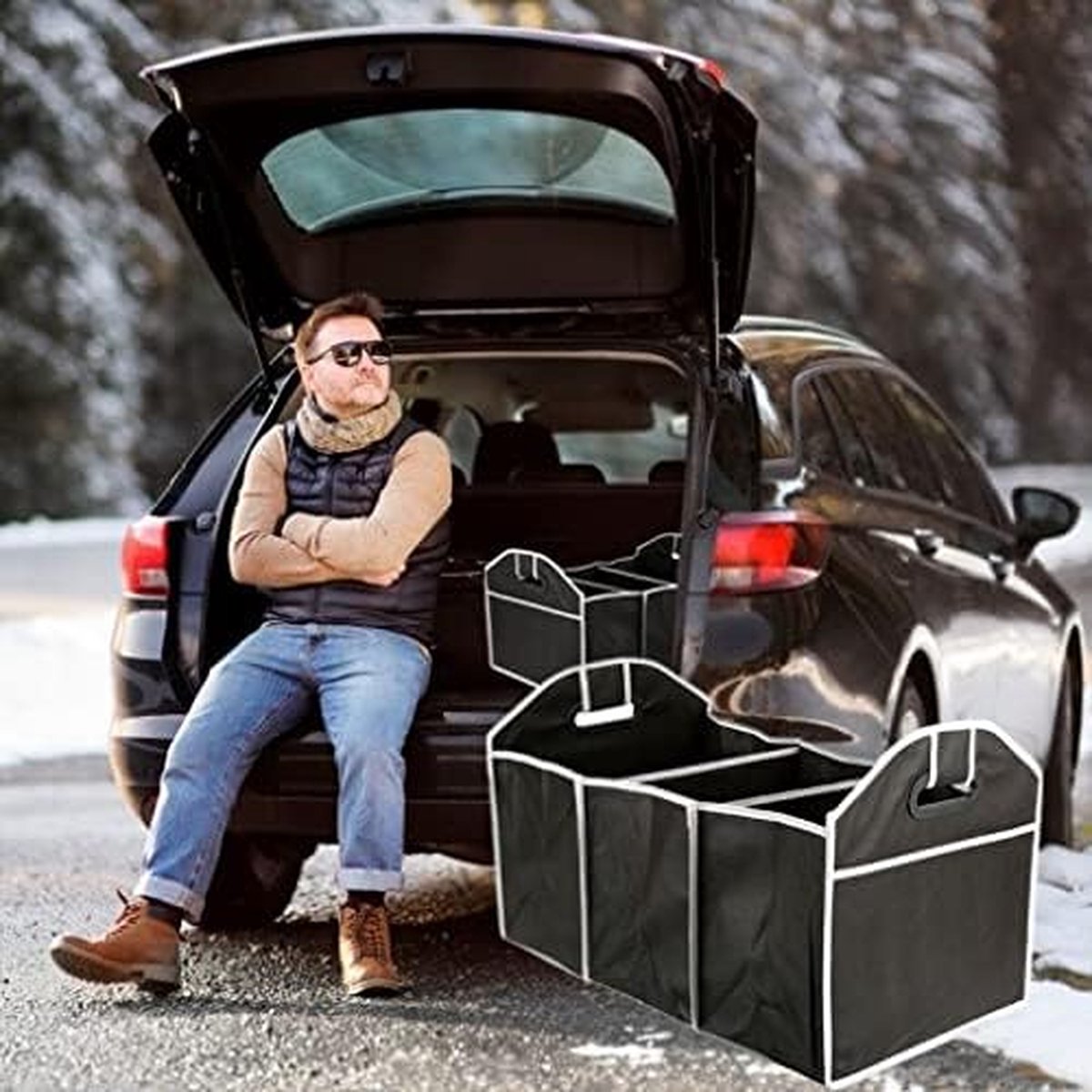 kofferbaktas, opvouwbaar, kofferbak-organizer, auto-vouwbox, klapbox ...