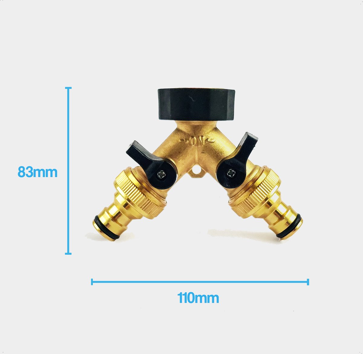DIVERZA Y Stuk kraan splitter + 2 extra aansluitingen – Aanvoer y stuk voor wasmachine... | bol.com