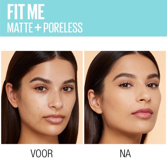 Maybelline Fit Me Matte & Poreless Foundation 124 Soft Sand - 3 Stuks ...