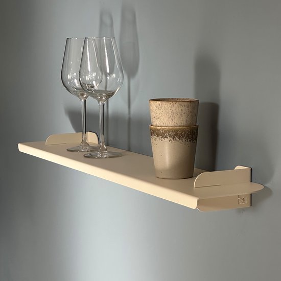 Indusigns Wandplank Staal - Wit / 100cm x 14cm / Muurplank ...