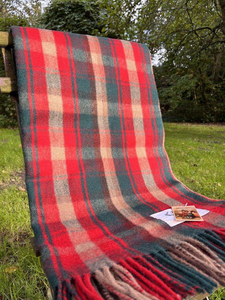 Wollen Tartan plaid Dark Maple 100% wol - warm - cadeau - geschenk ...