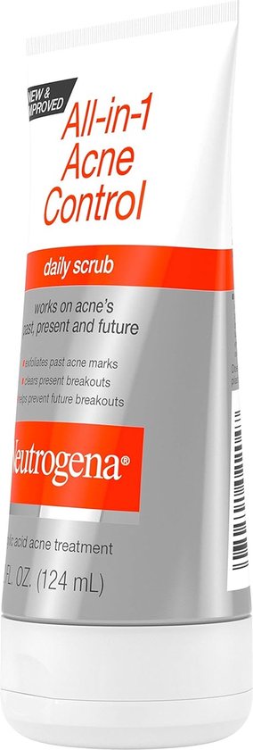 Neutrogena - Acne & Puistjes - All-in-1 Acne Control Daily Face Scrub ...