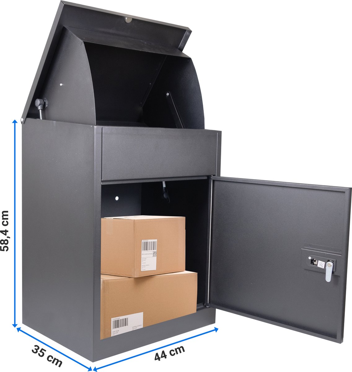 Silvergear Pakketbrievenbus - Pakketbox - Pakket Brievenbus - Zwart | bol