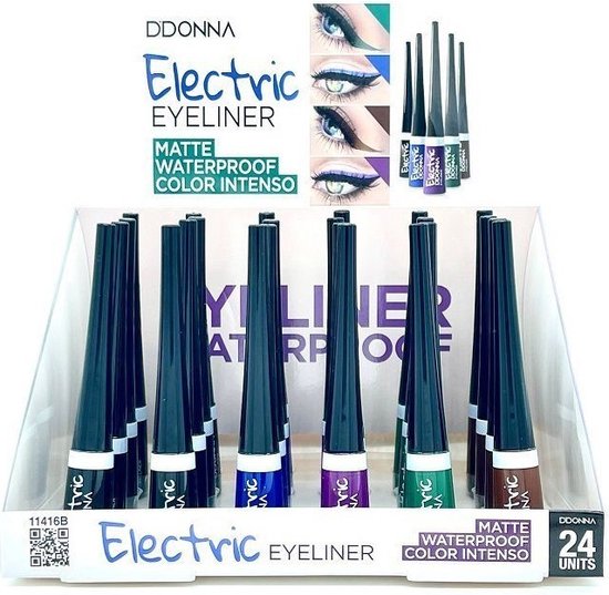 D'Donna - Vloeibare Eyeliner - Zwart - Waterproof - Matte - 1 flacon ...