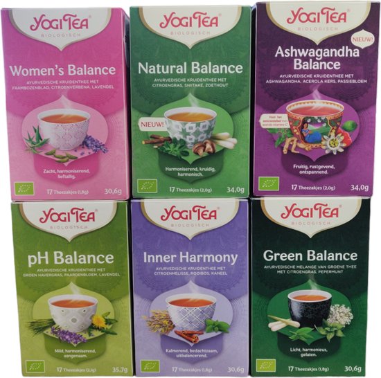 Yogi Tea Inner Balance Selection - 6 pakjes x17 theezakjes | bol