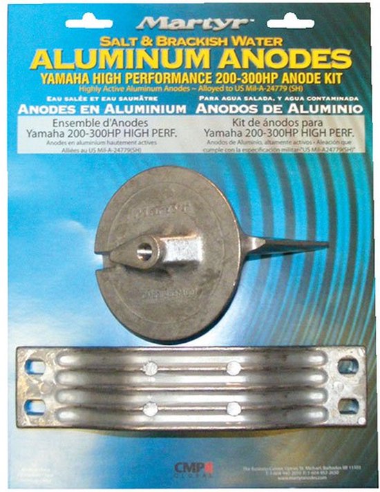 Martyr Anodes Aluminium Yamaha 200-300 Pk Anode Set Grijs | bol