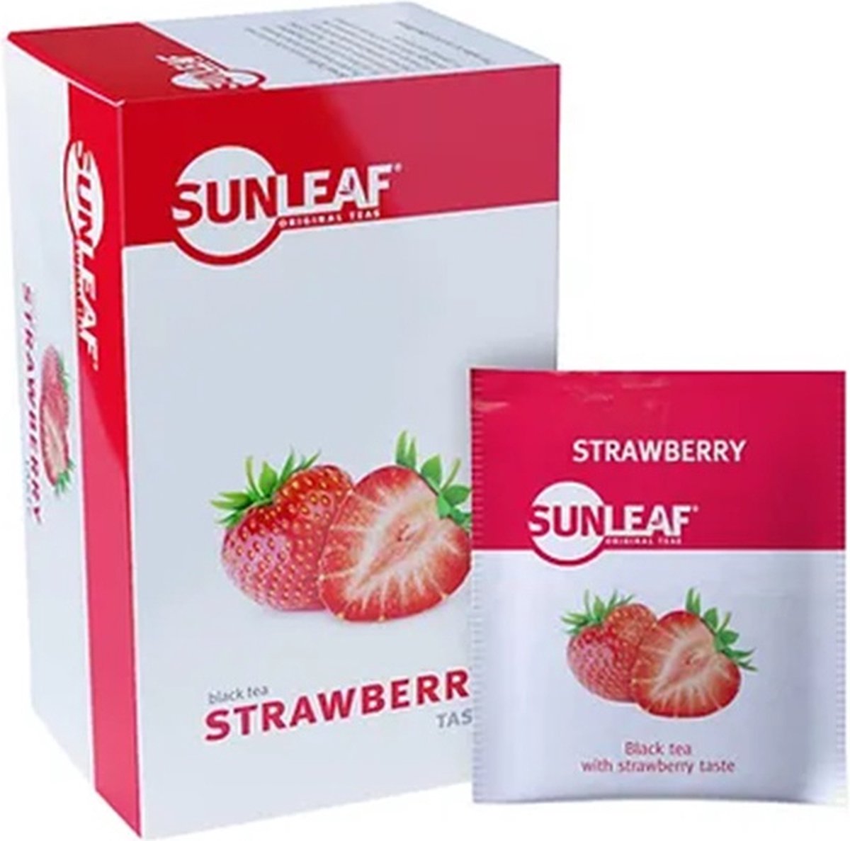 Sunleaf Thee | Strawberry / Aardbei | 4 x 25 stuks | bol