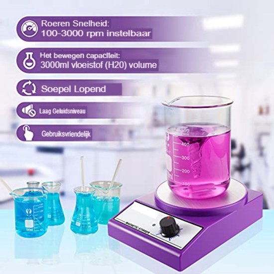 Laboratorium mixer - 3L - 3000RPM | bol