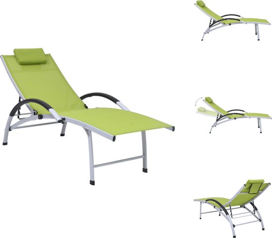 vidaXL Ligbed - Ligbedden - Ligstoel - Ligstoelen - Ligbed aluminium en ...