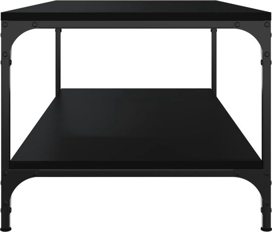 vidaXL Salontafel Industrieel - 100 x 50 x 40 cm - Zwart - Tafel | bol