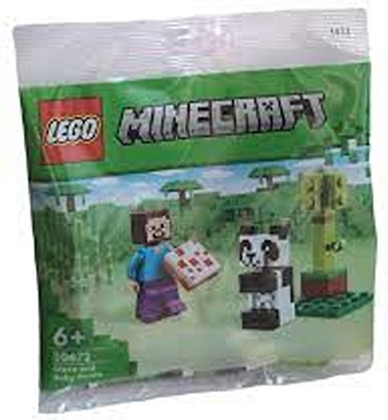 LEGO Minecraft 30672 - Steve en Babypanda (polybag) | bol