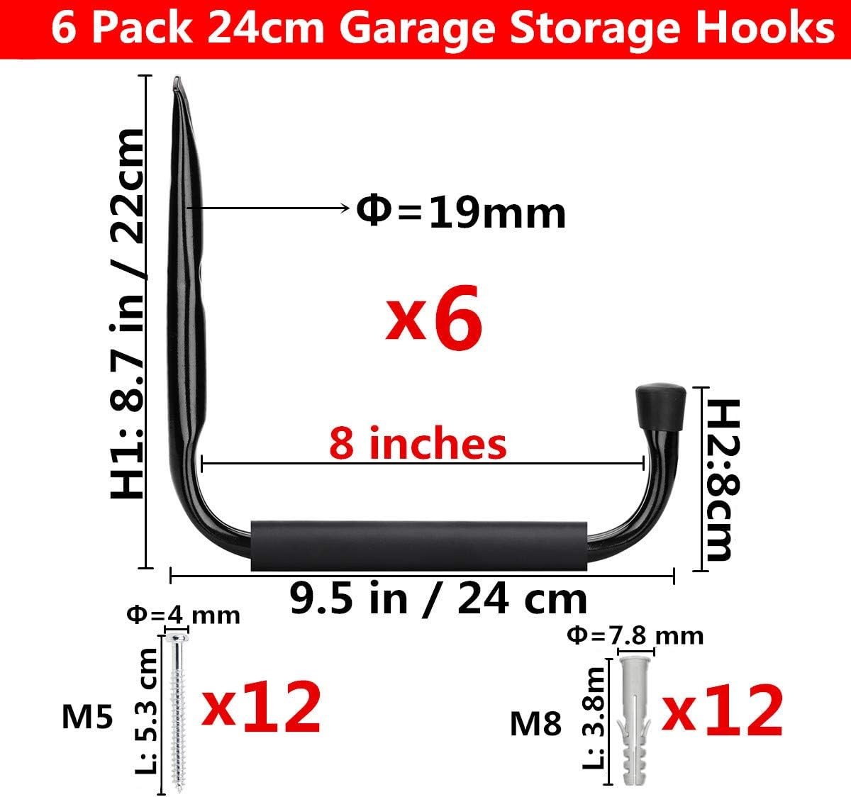 Crochets d'échelle de rangement de Garage , Rack utilitaire Heavy Duty ...