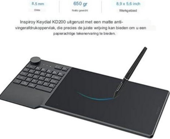 Tekentablet Met Scherm - Grafische Tablet - Zwart - 10inch | bol