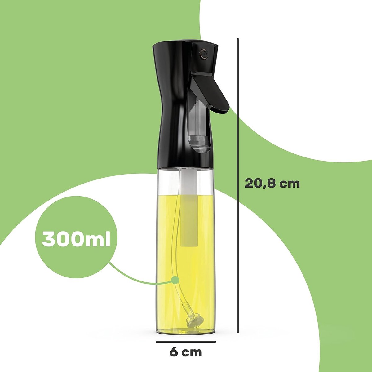 Olieverstuiver Olie Spray voor Keuken Olie 2 Stuks Olijfolie Spray ...