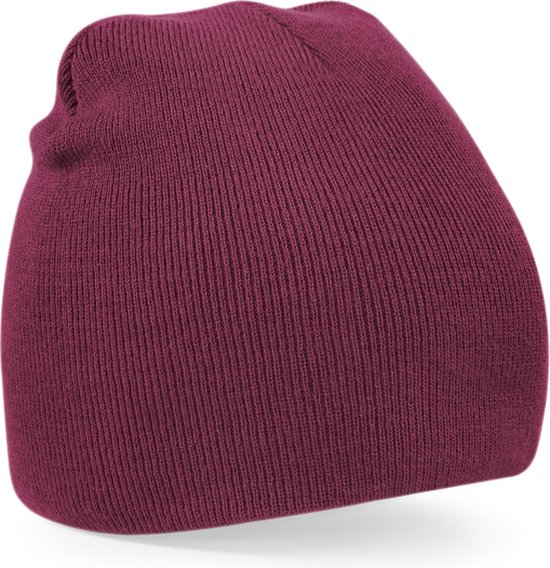 Beechfield Original Pull-On Beanie Burgundy | bol