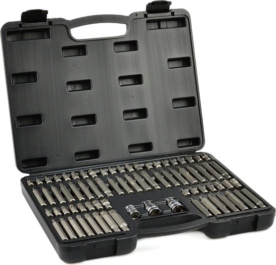 Bitset 75 delig, torx, meertand, inbus en ribe bits | bol