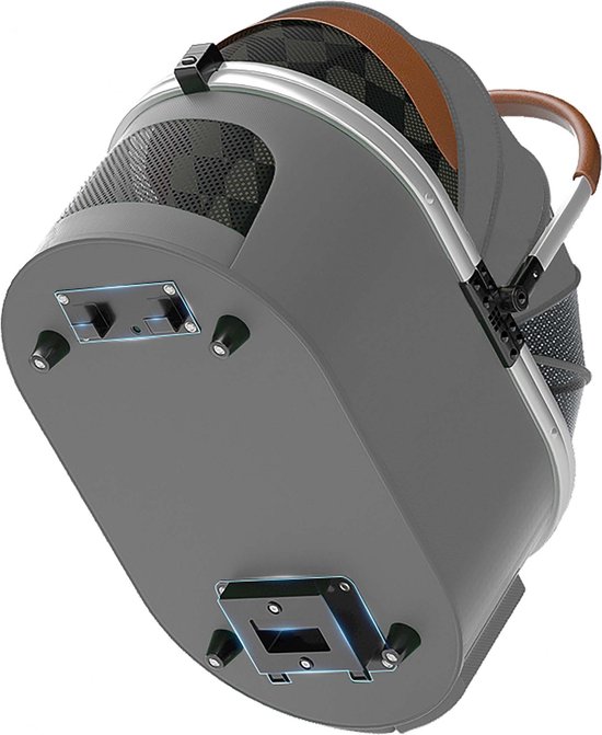 Fudajo Luxe hondenwagen 2-in-1 grijs inklapbare hondenbuggy met plank ...