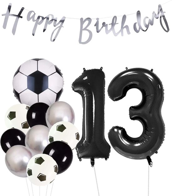 Cijfer Ballon 13 | Snoes Champions Voetbal Plus - Ballonnen Pakket ...