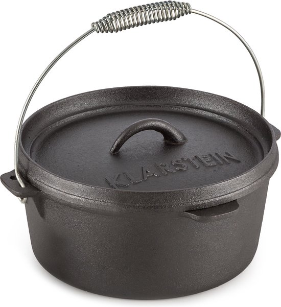 Hotrod 45 Dutch Oven BBQ-Pot 4,5 qt / 4 Liter Gietijzer zwart | bol