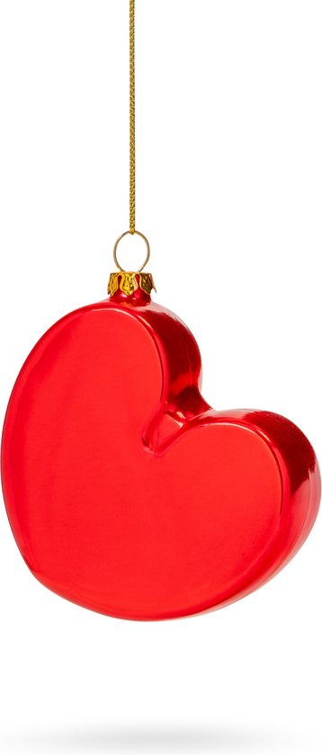 Kerstbal pompebled rood | bol