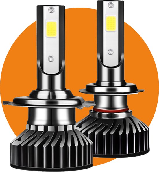 VCTparts Helder Universele H1 Led 8000K Witte/ijsblauwe Dimlichten ...