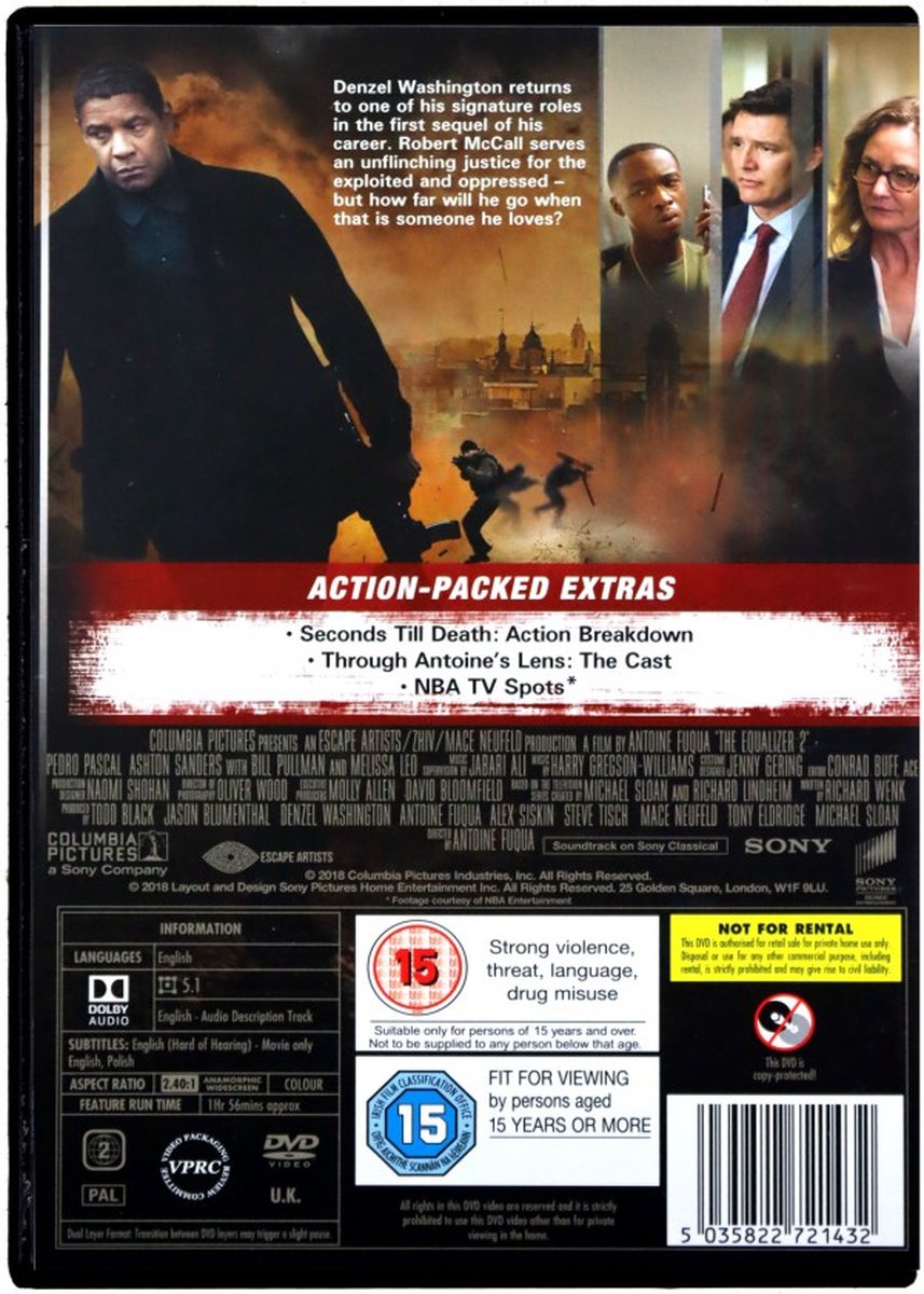 Equalizer 2 (Dvd), Pedro Pascal | Dvd's | bol.com