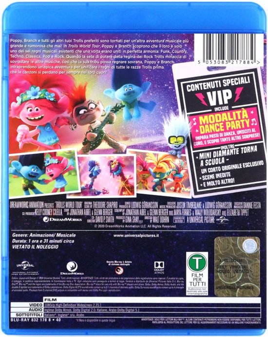 Trolls World Tour [Blu-Ray] (Blu-ray), Rachel Bloom | Dvd's | bol