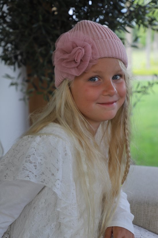 Cóndor Muts Tule Bloem | 50.038.011 | Oud Roze | 3-6 jr | maat M | bol