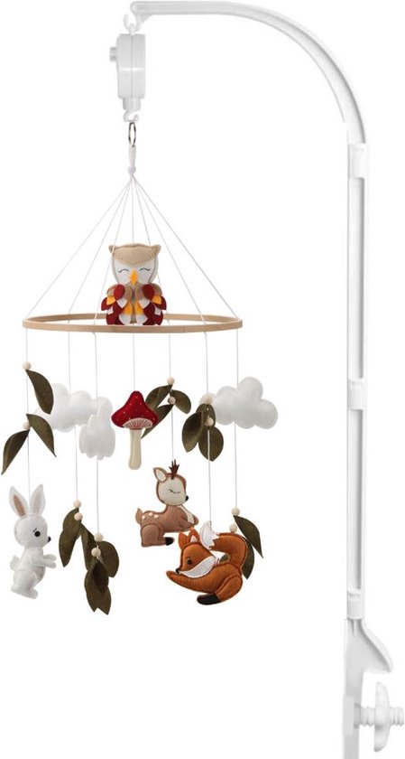 Kersvers-webshop Muziekmobiel Baby Bosdieren - Box mobiel met muziek ...